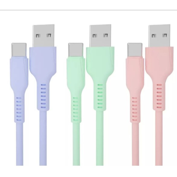 Jual Kabel Data Charger Macaron Type C USB/ Cable Transmission Bentuk ...