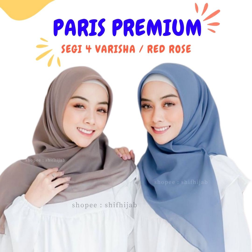 Jual SEGIEMPAT PARIS PREMIUM SQUARE HIJAB ANTI LETOY COTTON VOAL JAHIT TEPI / (KATALOG 2 ...