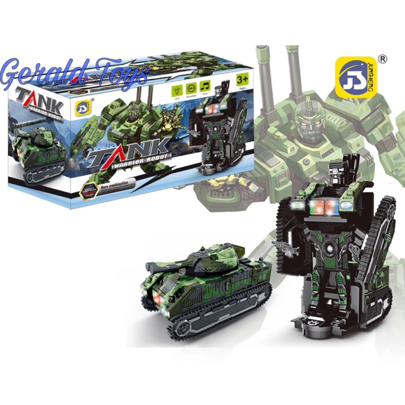 Jual Mainan Anak Mobil Tank Warrior Robot Transform Cool Deformation ...