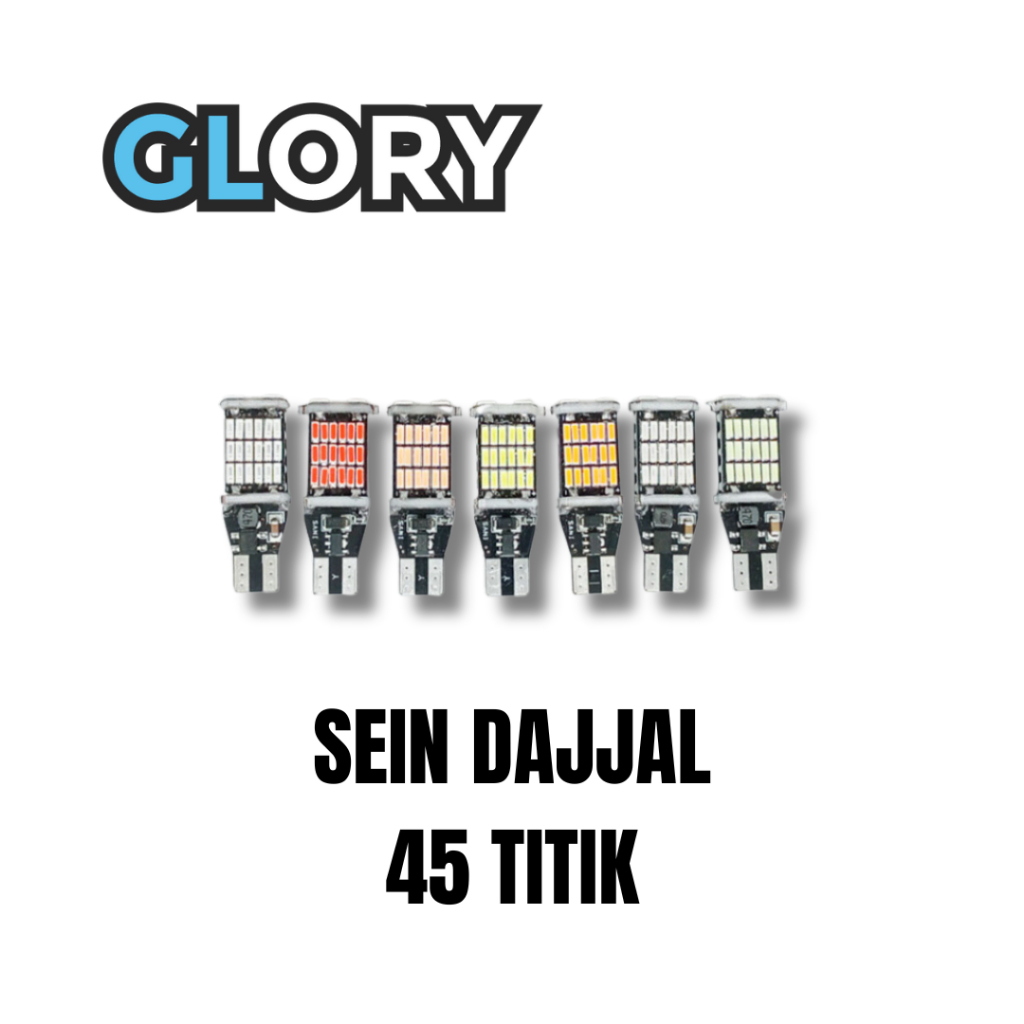 Jual LAMPU SEN DAJAL DAJJAL MOTOR T10 T15 LED SUPER BRIGHT 45 MATA CANBUS NO ERROR SUPER TERANG ...