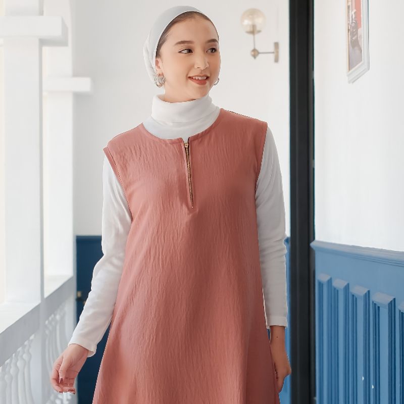 Jual Inner Gamis Tanpa Lengan Polos Crinkle Crinkel Kringkel Qamara ...