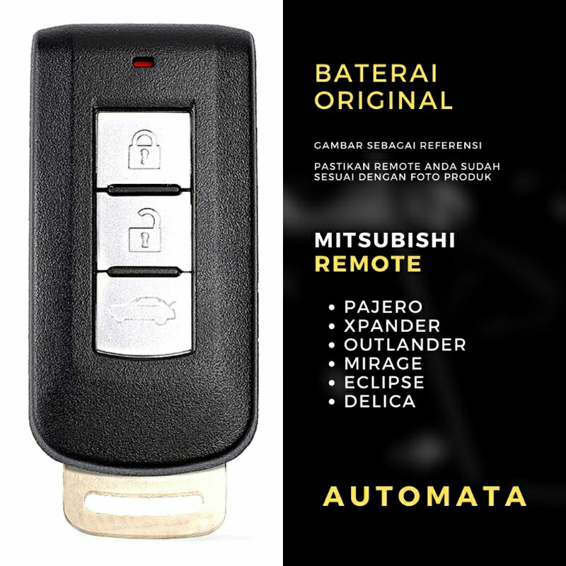 Jual Baterai remot keyfob keyless Mitshubishi Expander Outlander mirage ...