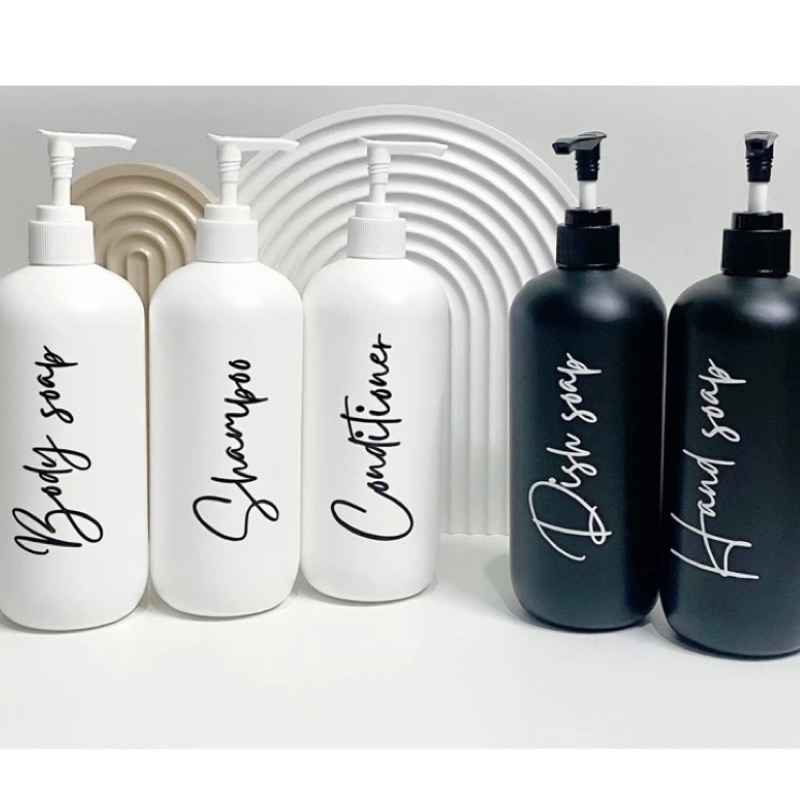 Jual BOTOL PUMP 500ML HDPE PUTIH DOFF TEMPAT SABUN CAIR PUMP LUXURY HITAM PUTIH REFIL | Shopee ...