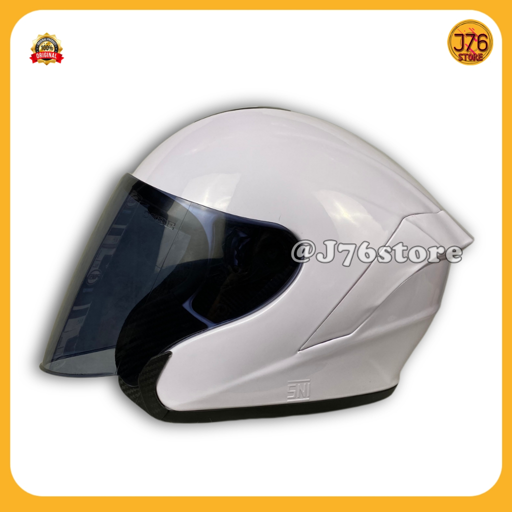 Jual Helm Sepeda Motor Half Face Model Njs Kairoz Solid Polos Bye ...