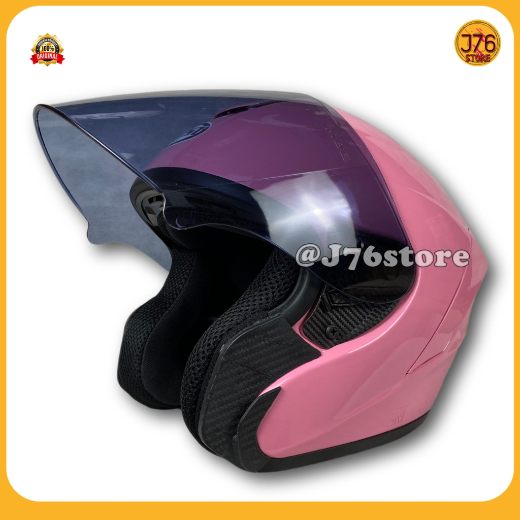 Jual Helm Sepeda Motor Half Face Model Njs Kairoz Solid Polos Bye ...
