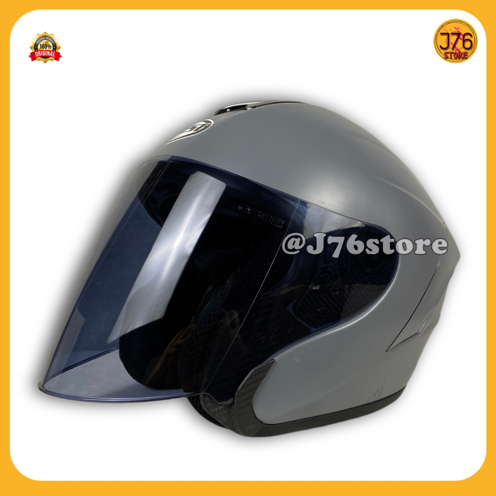 Jual Helm Sepeda Motor Half Face Model Njs Kairoz Solid Polos Bye ...