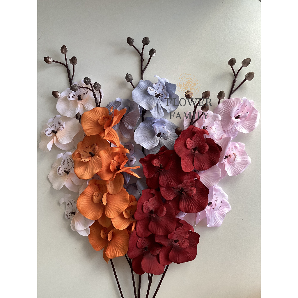 Jual Flower Family - [6 Cabang] BUNGA ANGGREK 6 KUNTUM / ARTIFICIAL ...