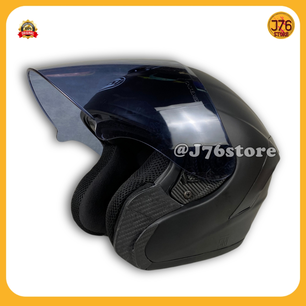 Jual Helm Sepeda Motor Half Face Model Njs Kairoz Solid Polos Bye ...