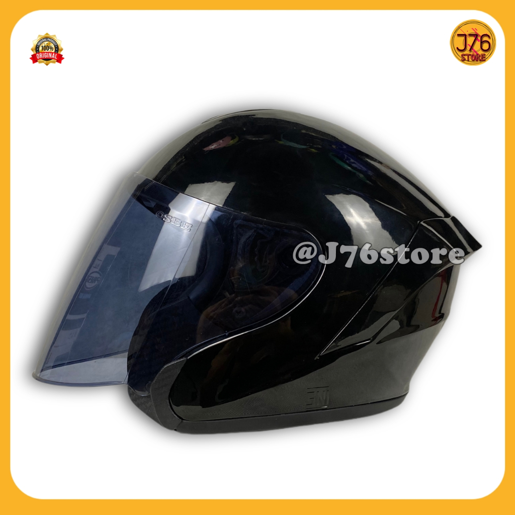Jual Helm Sepeda Motor Half Face Model Njs Kairoz Solid Polos Bye ...