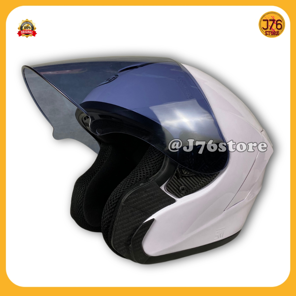 Jual Helm Sepeda Motor Half Face Model Njs Kairoz Solid Polos Bye ...