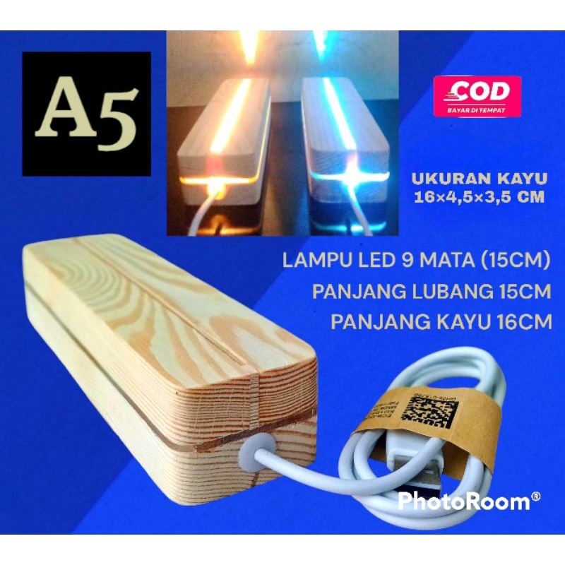 Jual Stand Led Akrilik A5/Dudukan Led Akrilik/Base Lamp Led Acrilic ...