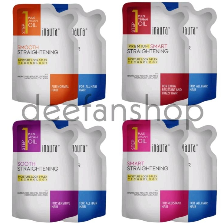 Jual INAURA Smoothing MAGIA STRAIGHT / Step 1&2 Smothing Keratin 130 ML ...
