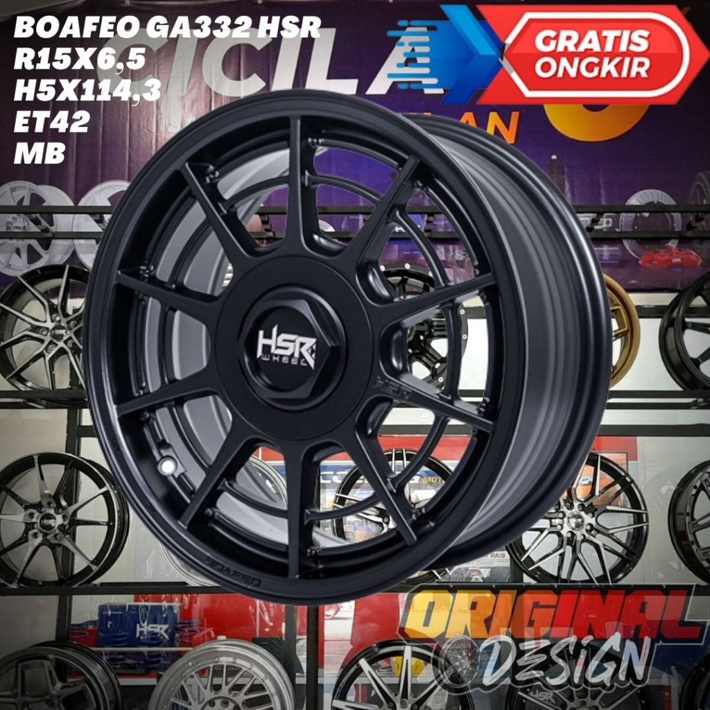 Jual Velg Mobil Racing Ring 15 HSR BOAFEO R15 CRV , XPANDER , SONET , KUDA | Shopee Indonesia