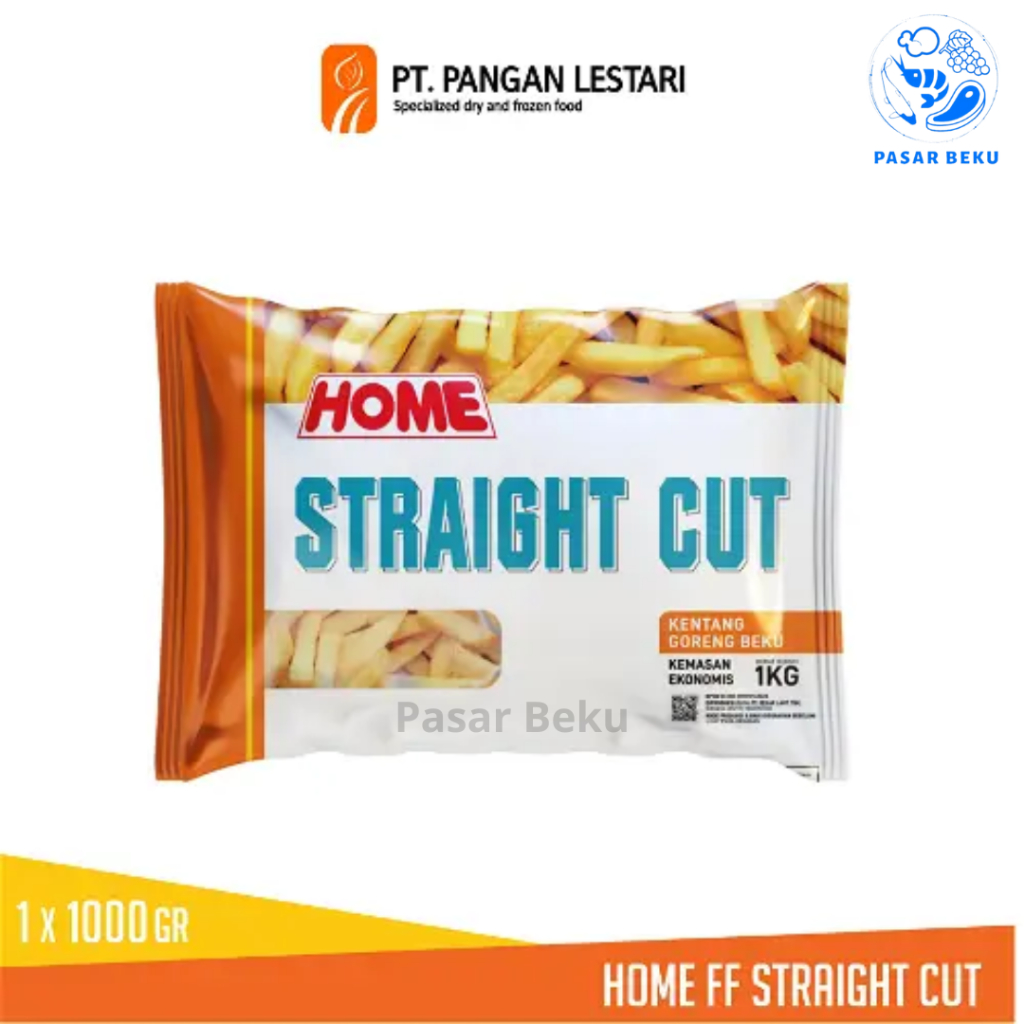 Jual (Khusus AREA SUMBAR) Kentang Straight Cut HOME 1kg Potato French ...