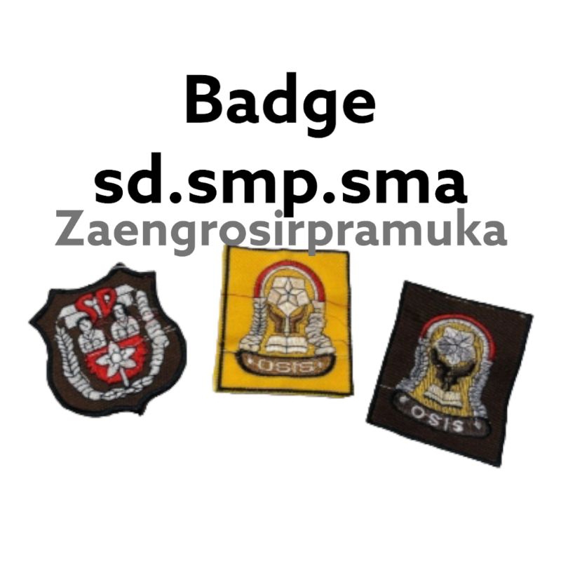 Jual badge TK.SD.SMP.SMA.OSIS BIJIAN | Shopee Indonesia
