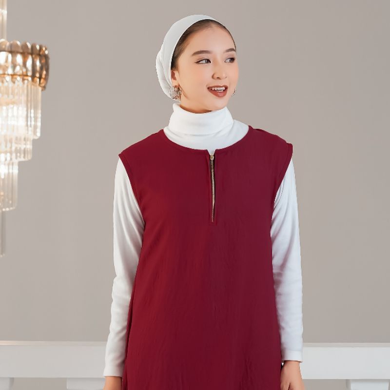 Jual Inner Gamis Tanpa Lengan Polos Crinkle Crinkel Kringkel Qamara ...