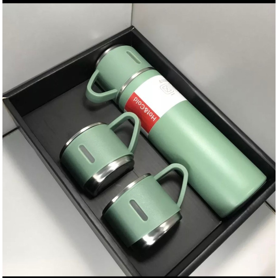 Jual BELLA - TERMOS SULTAN VACUUM FLASK SET 3IN1 - THERMOS VACUUM 500ML ...