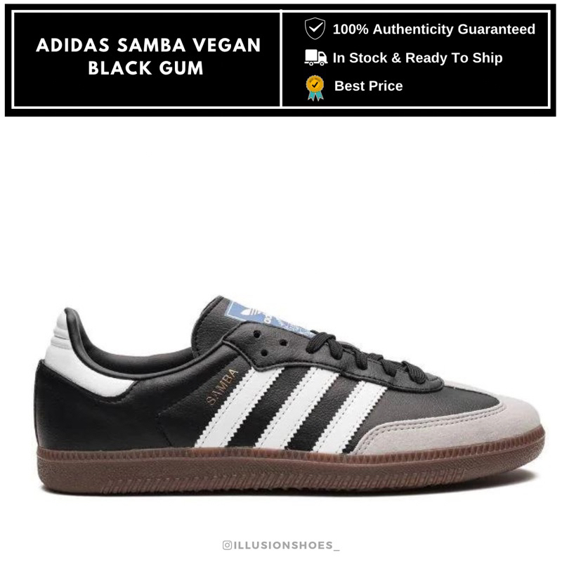 Jual Adidas Samba Vegan Black Gum - [100% ORIGINAL RESMI] | Shopee ...