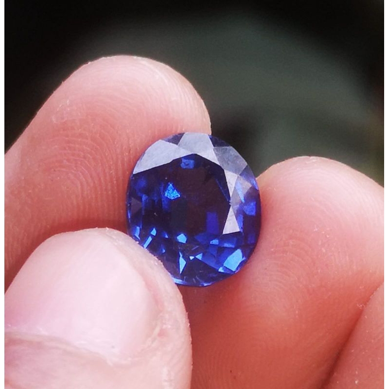 Jual batu permata blue shapire ceylon udah pake sertifikat | Shopee ...