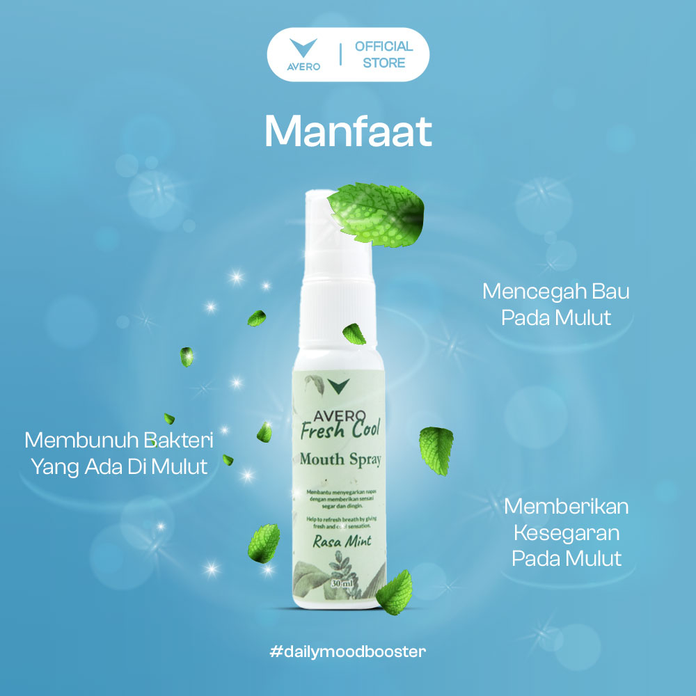 Jual AVERO Fresh Cool Mouth Spray - BPOM Parfum Mulut, Pengharum Mulut ...