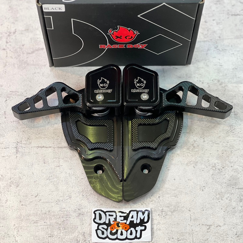 Jual Footstep Race Boy Vespa Sprint Vespa Primavera Black Foot step ...