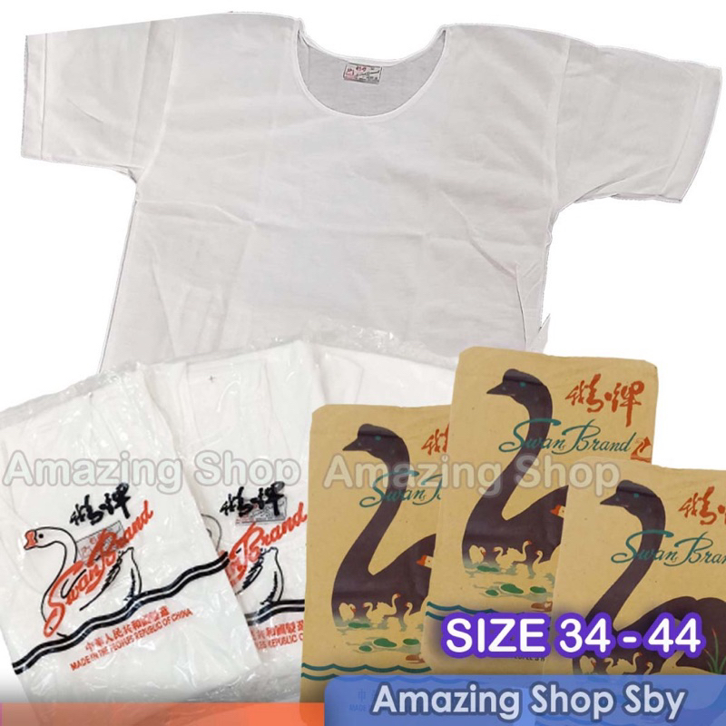 Jual Kaos Oblong Pria Putih Polos Swan murah singlet jumbo angsa baju ... Jual Kaos Oblong Pria Putih Polos Swan murah singlet jumbo angsa baju ...