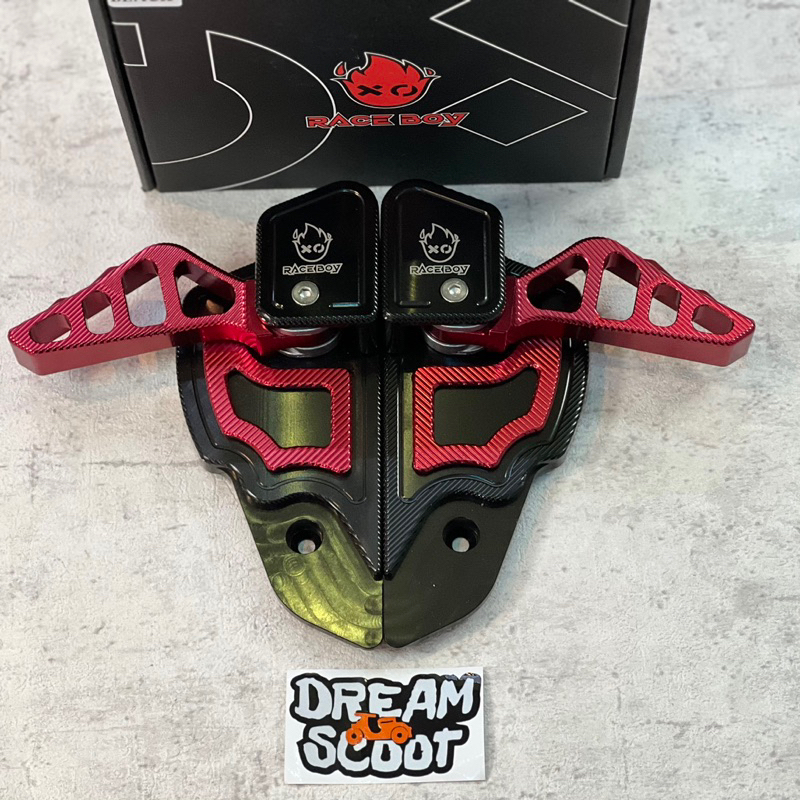 Jual Footstep Race Boy Vespa Sprint Vespa Primavera Black red Foot step ...