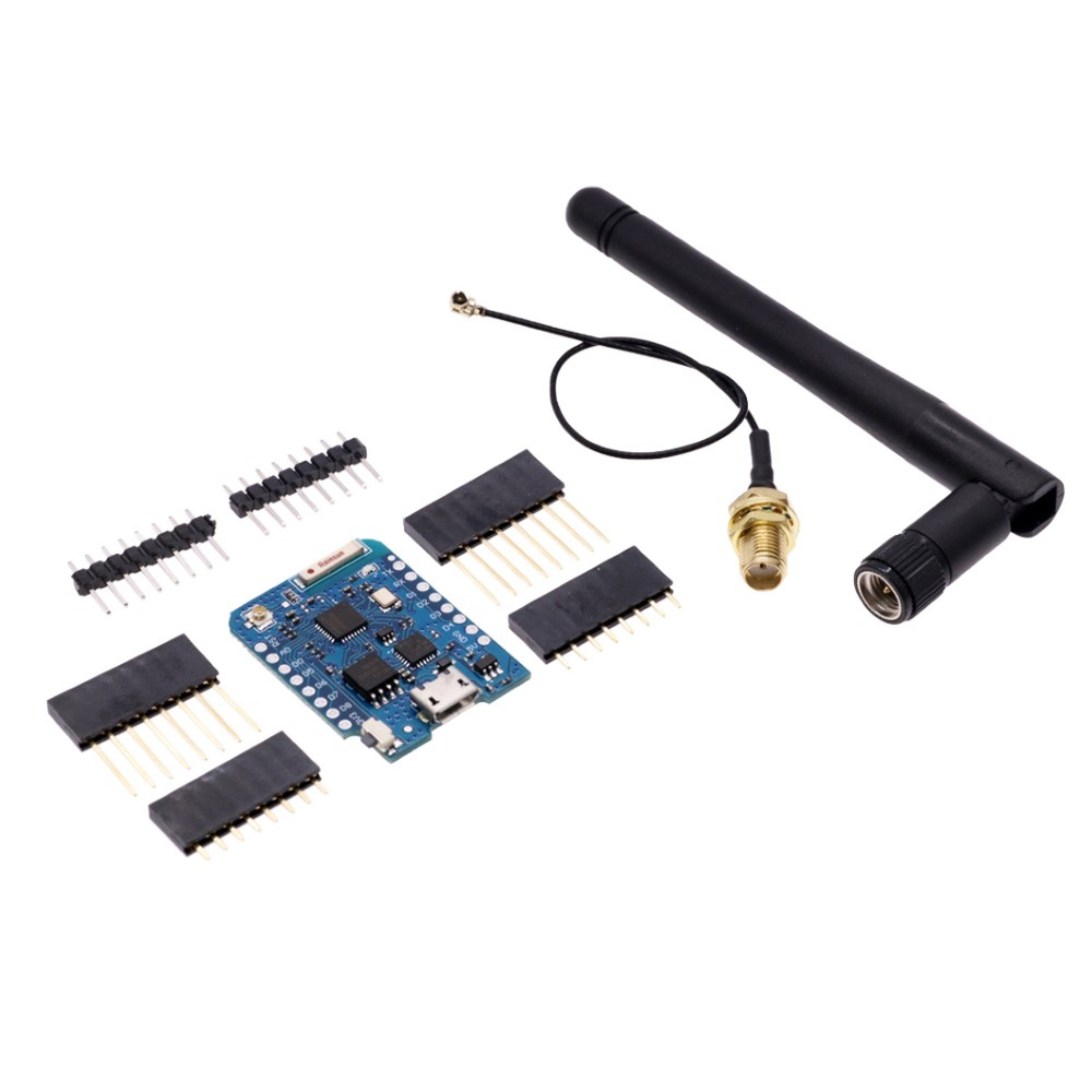 Jual WeMos D1 Mini Pro ESP8266 WiFi 16MB External Antenna - AIFRobotic ...