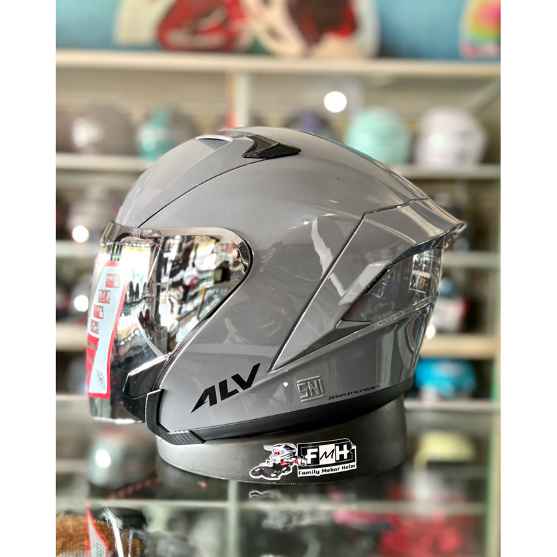 Jual HELM ALV ULTRON WARNA STONE GREY GLOSY HELM HALF FACE STANDAR SNI ...