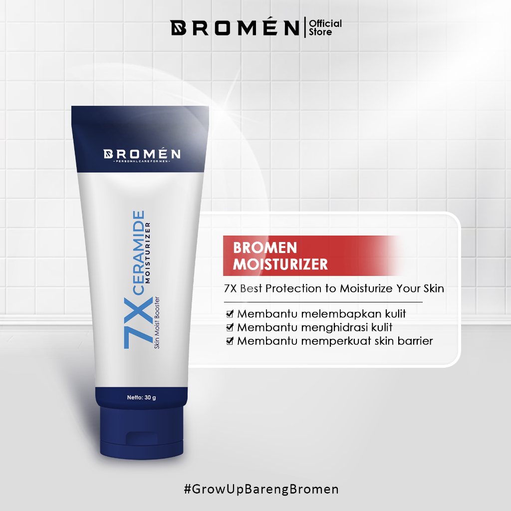Jual BROMEN SABUN DAN SERUM WAJAH SKINCARE PRIA MENCERAHKAN ANTI ...