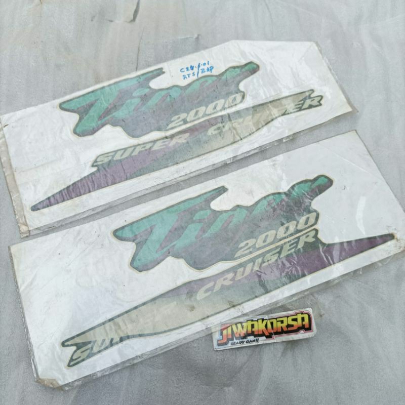 Jual Stiker sticker striping grapict list lis body bodi honda tiger2000 ...