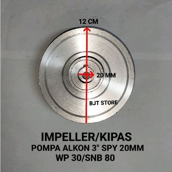 Jual Kipas/Impeller Mesin Pompa Air Alkon/Water Pump 3" WP 30/SNB 80 ...