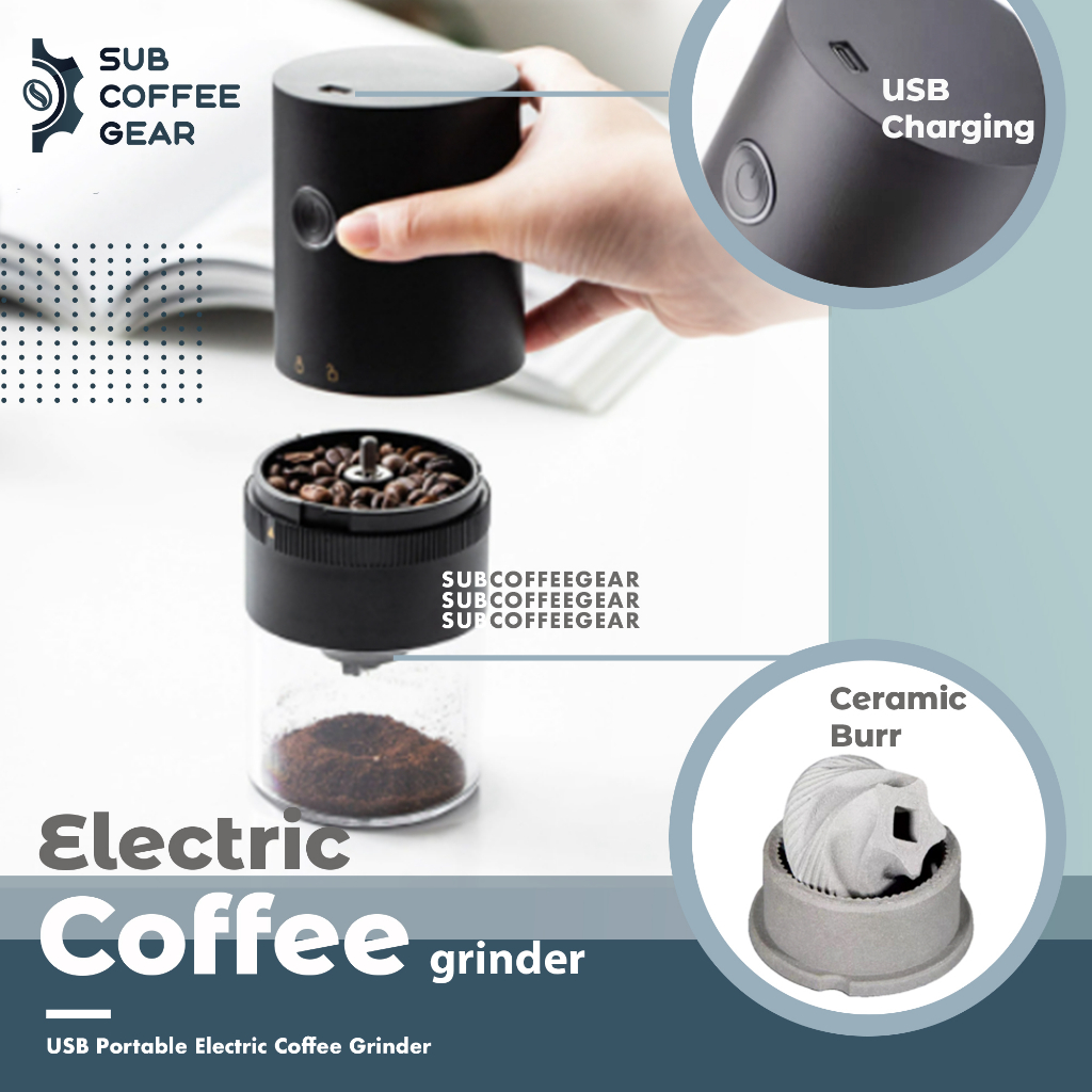 Jual ELECTRIC COFFEE GRINDER GRINDER KOPI OTOMATIS USB PENGGILING KOPI ...