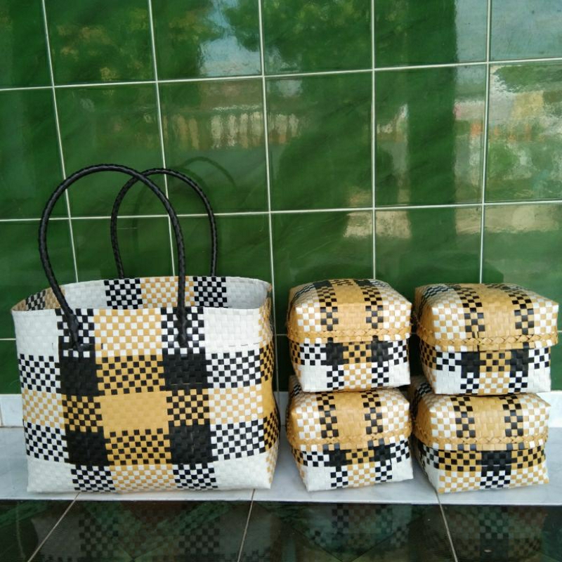 Jual KEBEN set 4 (Bahan kaca. Ada bambu dalam keben) READY STOK ...