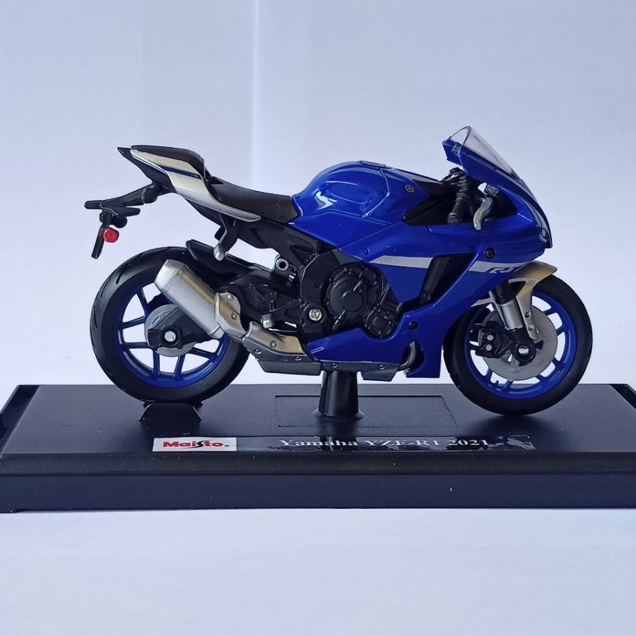 Jual Diecast Motor YAMAHA YZF-R1 2021 Maisto skala 1:18 Bahan Besi ...