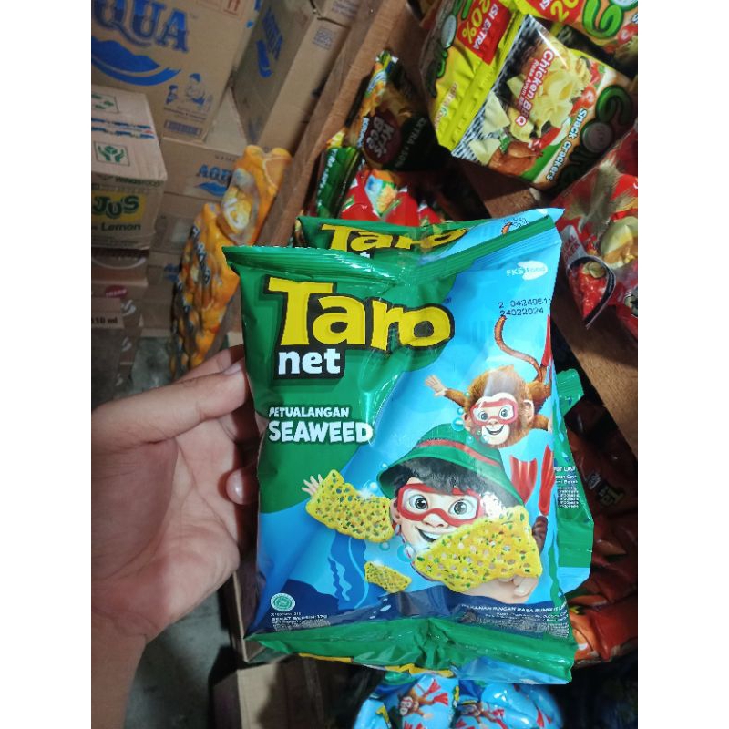 Jual Taro Makanan Ringan Rasa Rumput Laut 10Pcs | Shopee Indonesia