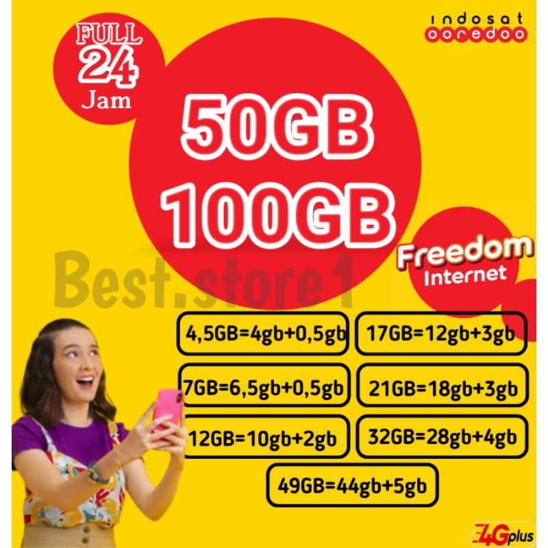 Jual (PROMO) PROSES CEPAT PAKET DATA INDOSAT UNLIMITED FULL 100GB ...