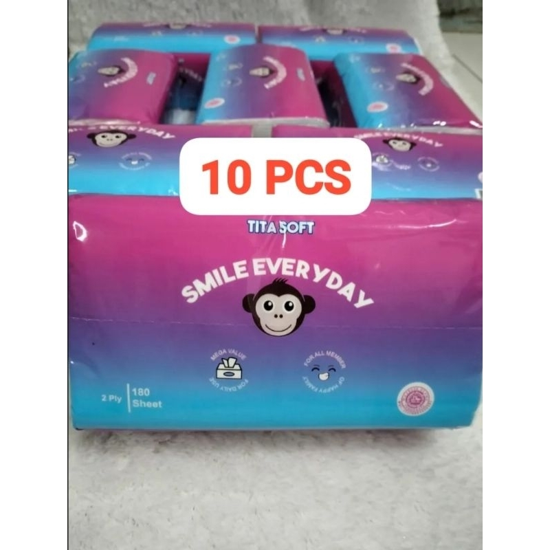 Jual [ 10 pack ] Facial tisue tita soft 180 sheet 2 ply | Shopee Indonesia