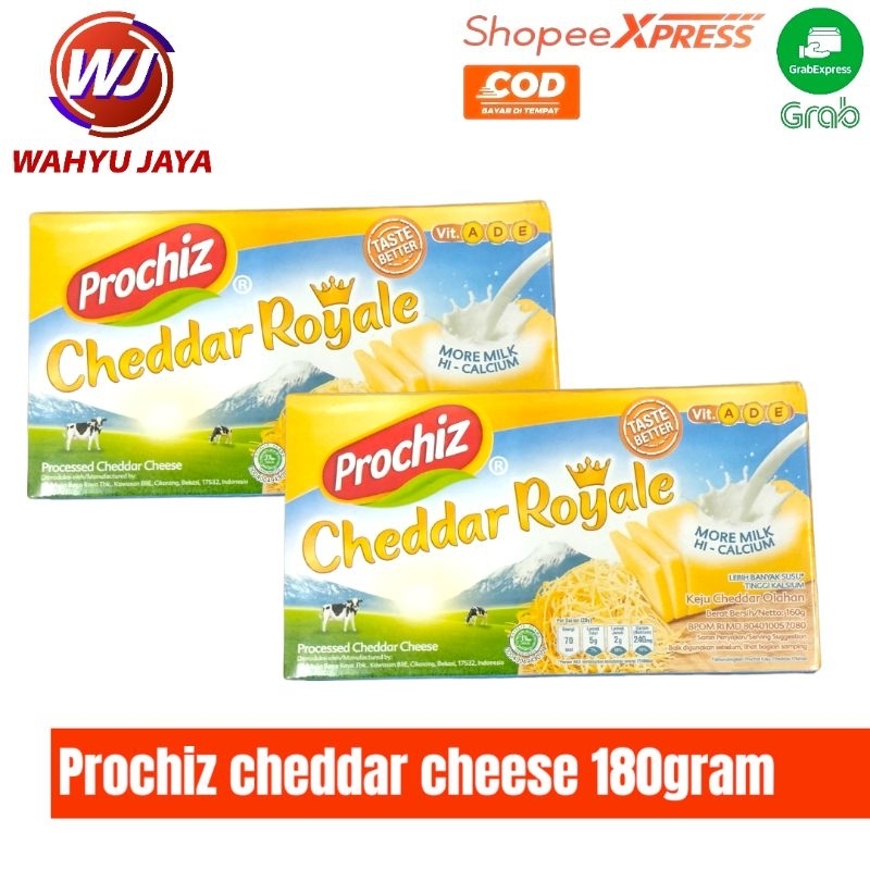 Jual prochiz cheddar cheese royale 180gram | Shopee Indonesia