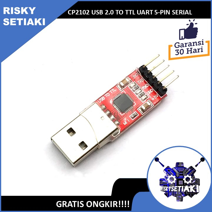 Jual CP2102 USB 2.0 TO TTL UART 5-PIN SERIAL CONVERTER | Shopee Indonesia