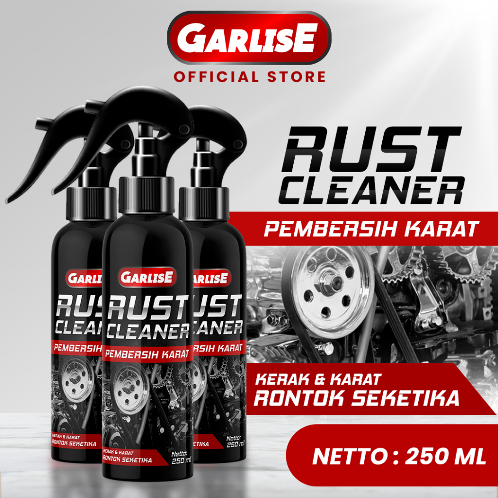 Jual GARLISE RUST CLEANER PEMBERSIH KARAT 250 SPRAY PENGHILANG KARAT ...