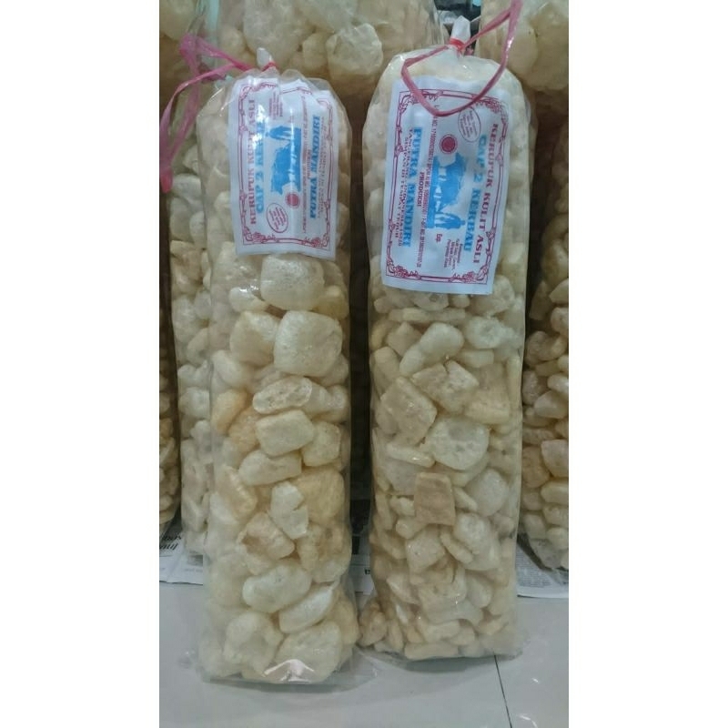 Jual Kerupuk Kulit Sapi Asli / Rambak / Jangek Cap 2 Kerbau 500 gram ...