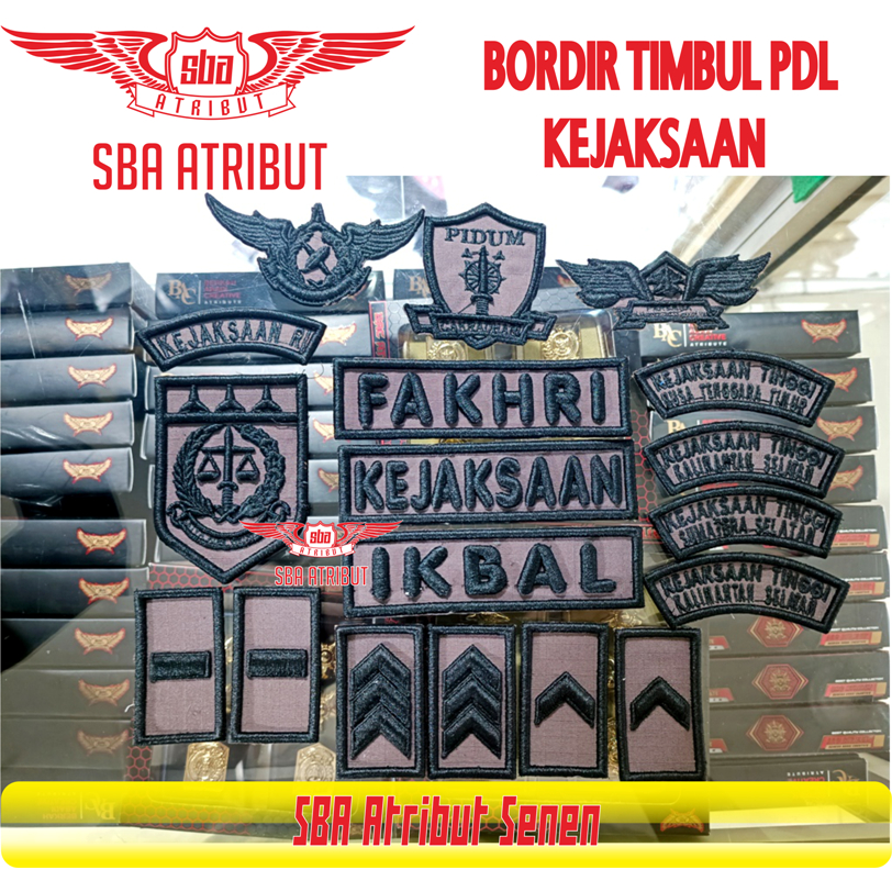 Jual BORDIR TIMBUL BAJU PDL KEJAKSAAN SESUAI PERJA TERBARU | LOGO/TANDA ...
