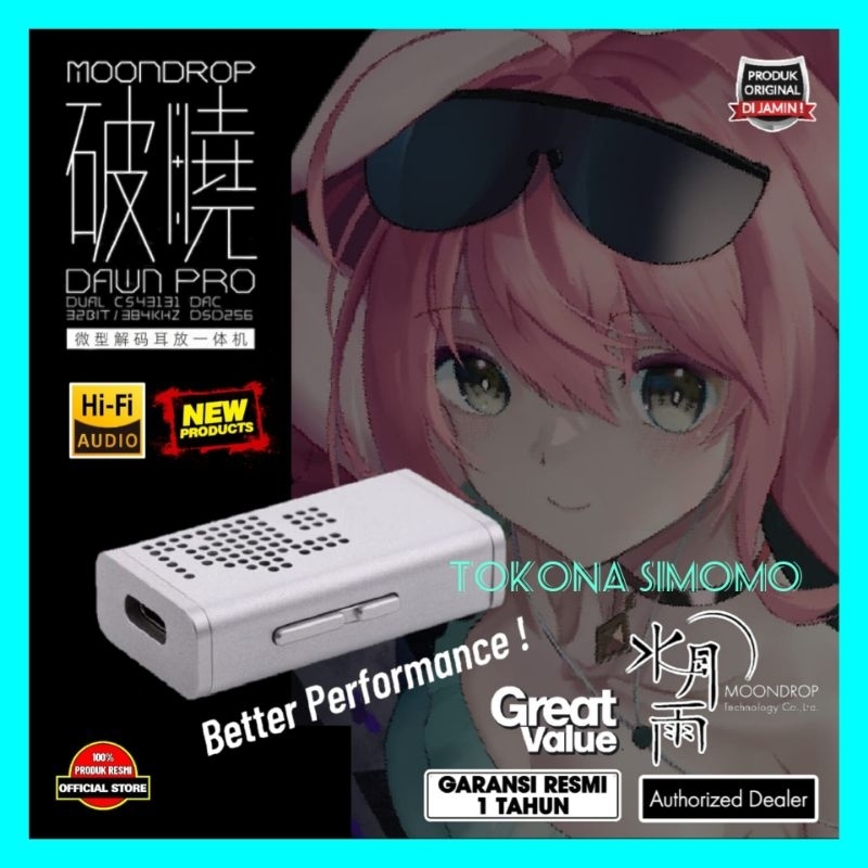 Jual Moondrop Dawn Pro USB DAC & Headphone AMP with Dual CS43131 DAC ...