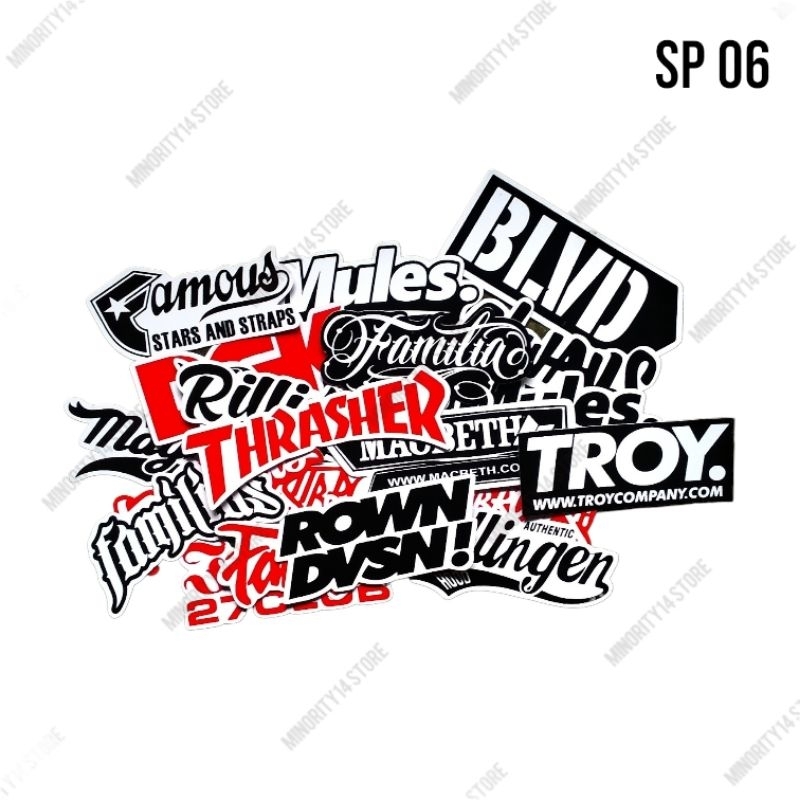 Jual Stiker pack / sticker pack / stiker brand / stiker clothing ...
