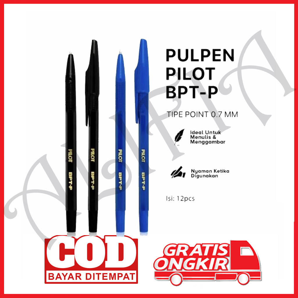 Jual Alat Tulis Pulpen Pilot BPT-P / Ballpoint Pilot BPT-P / Pulpen ...