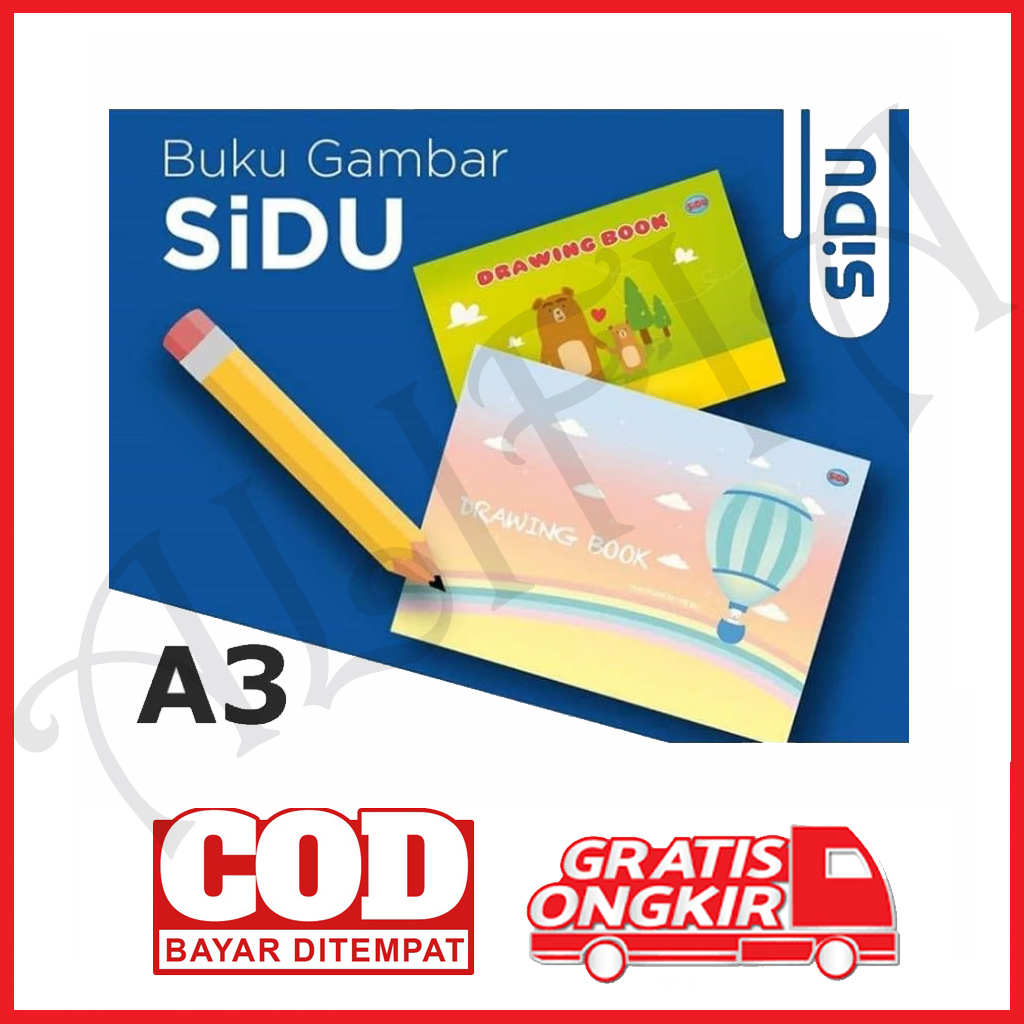 Jual Buku Gambar SIDU A3 / Drawing Book / Buku Sketsa Satuan | Shopee ...