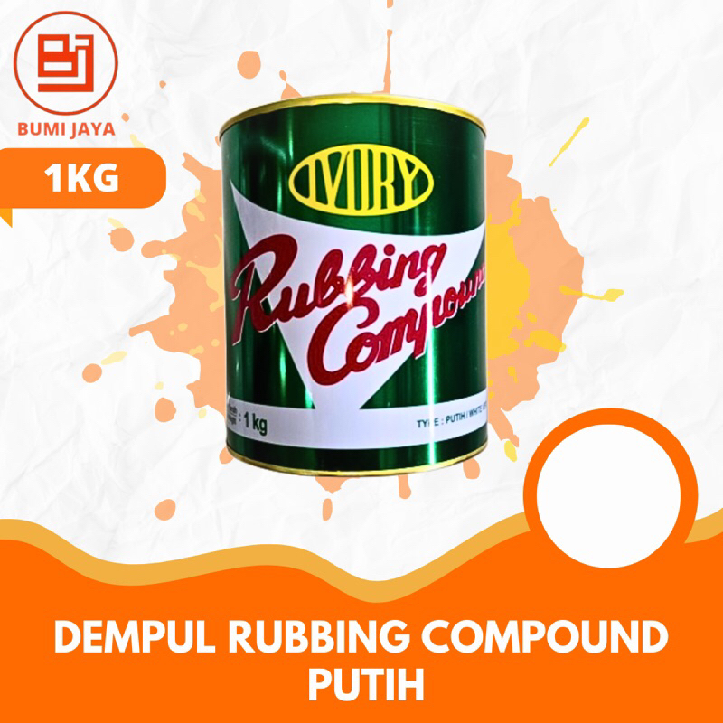 Jual Dempul rubbing compound putih 1kg | Shopee Indonesia