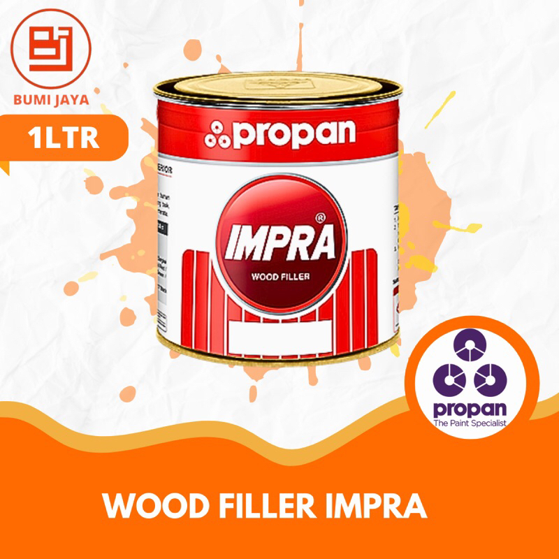 Jual Wood filler impra Propan dempul kayu wf 115 1 ltr | Shopee Indonesia