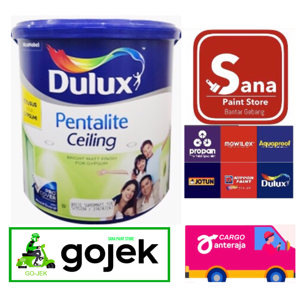 Jual CAT DULUX PENTALITE CEILING PLAFON 5 KG | Shopee Indonesia